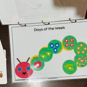 Hungry Caterpillar Busy Books Binder Adapted Book Toddler Busy Board ...