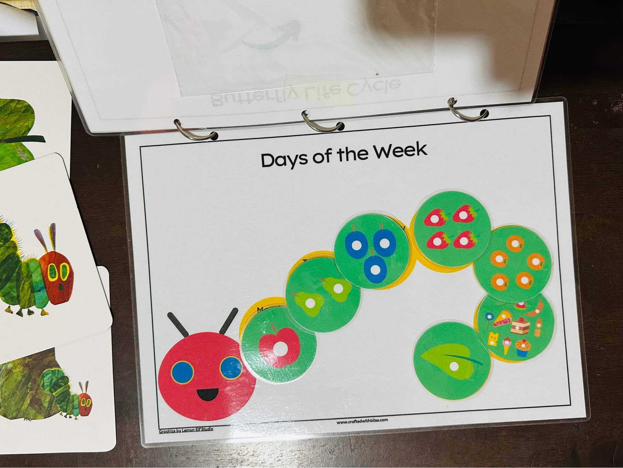 Hungry Caterpillar Busy Books Binder Adapted Book Toddler Busy Board ...