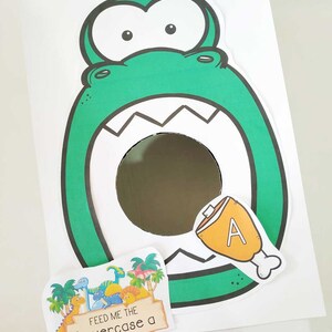 Feed the Dino Dinosaur Theme Feed the T Rex Literacy Center Math Center ...