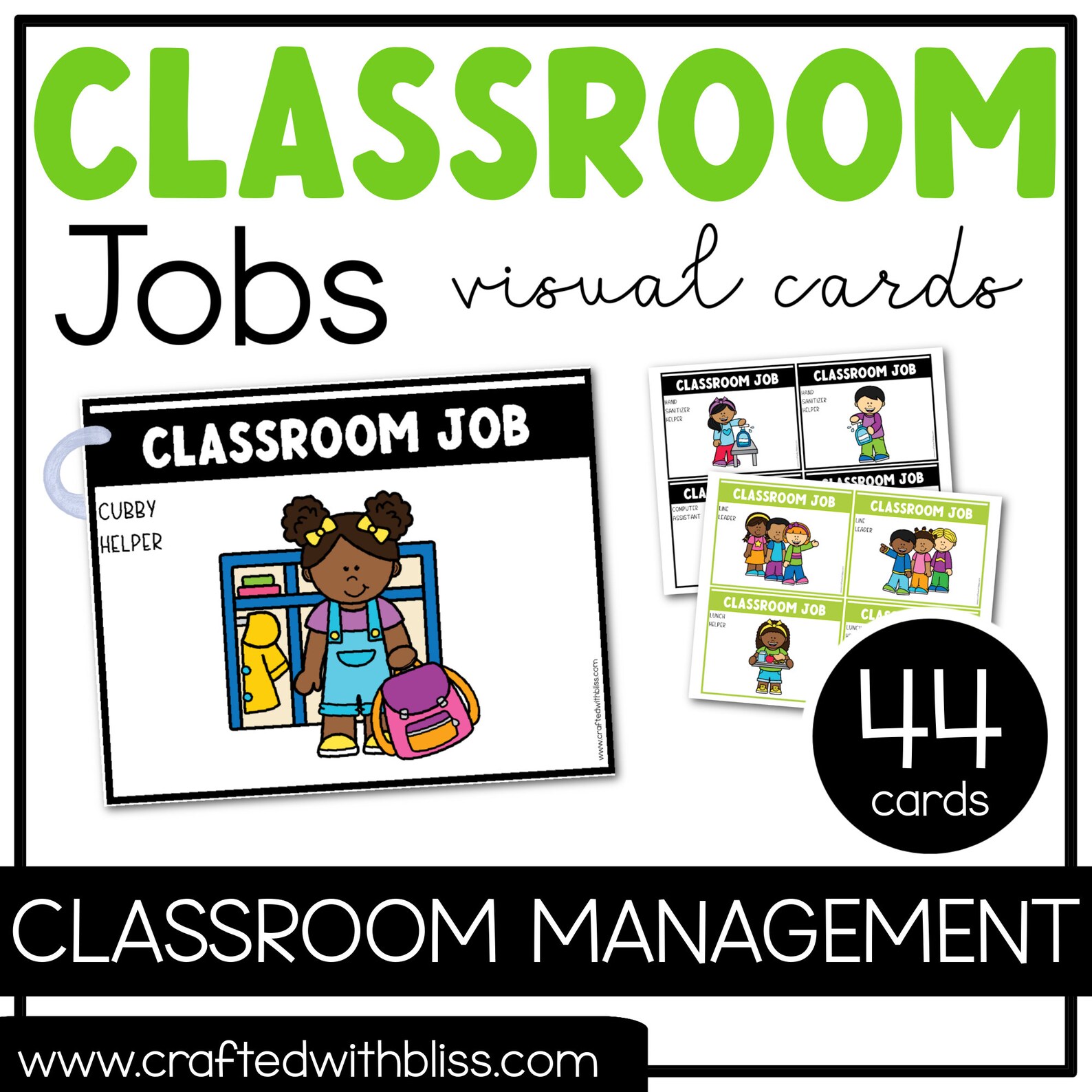 Classroom Jobs Visual Cards | Classroom Management Tool Back to School ...