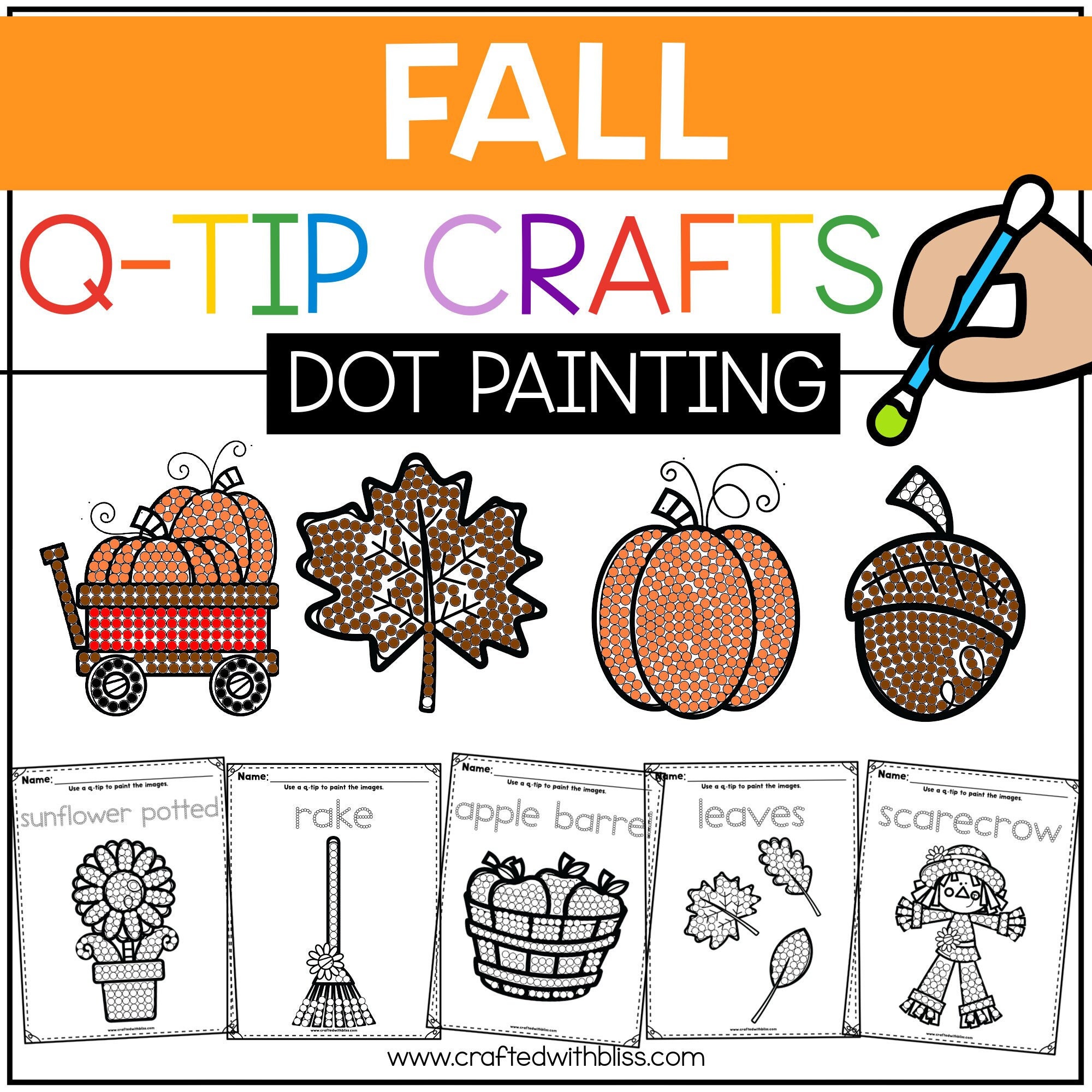 Q-tip Painting - Fall Craft - Etsy