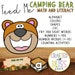 Feed the Bear Camping Theme Feed Me Literacy Center Math Center Camping ...