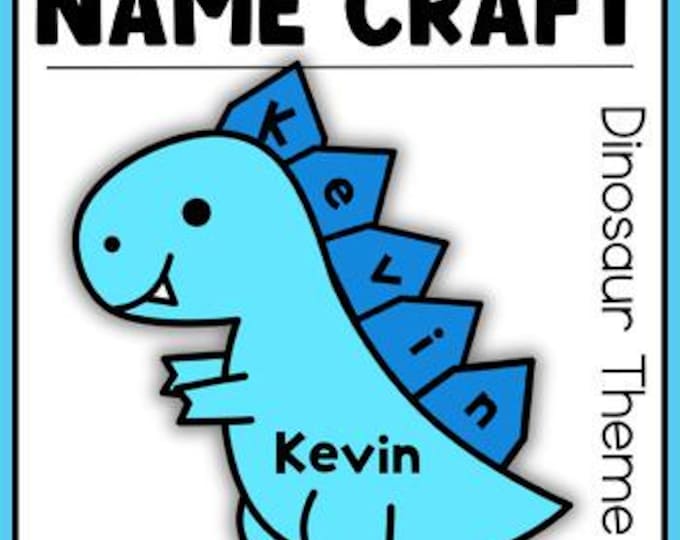 Editable Dinosaur Name Craft Classroom Bulletin Board Decor Dino Theme ...