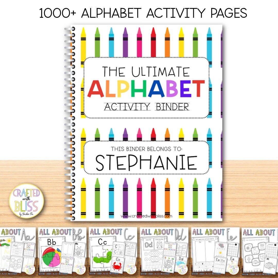1000 Pages Alphabet Worksheets and Letter of the Week Digital ...