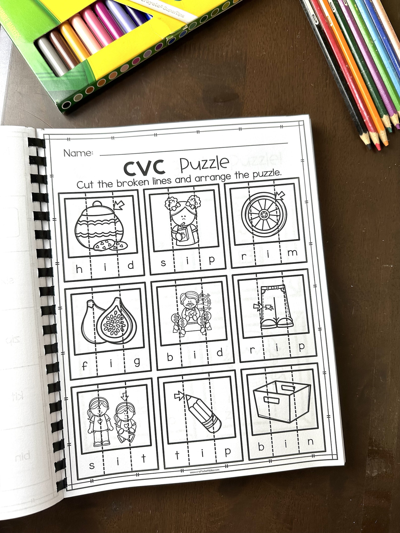 My CVC Activity Book (150+ Pages) | Homeschool | Kindergarten ...