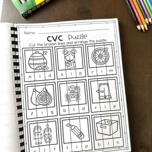My CVC Activity Book (150+ Pages) | Homeschool | Kindergarten ...