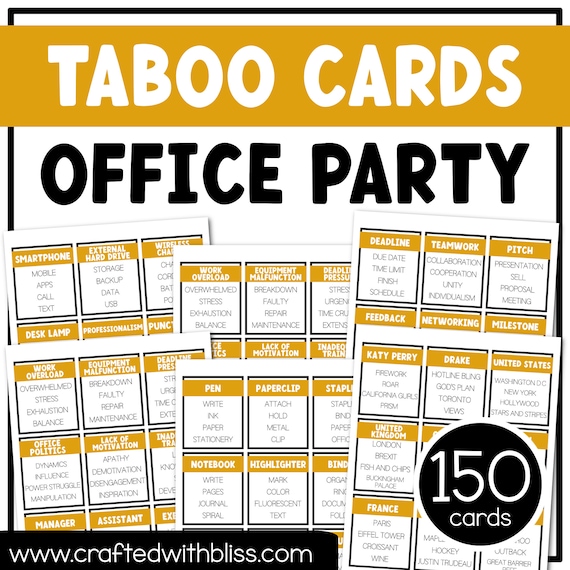 Printable Taboo Game Word List Free Printable Camping Taboo Game In