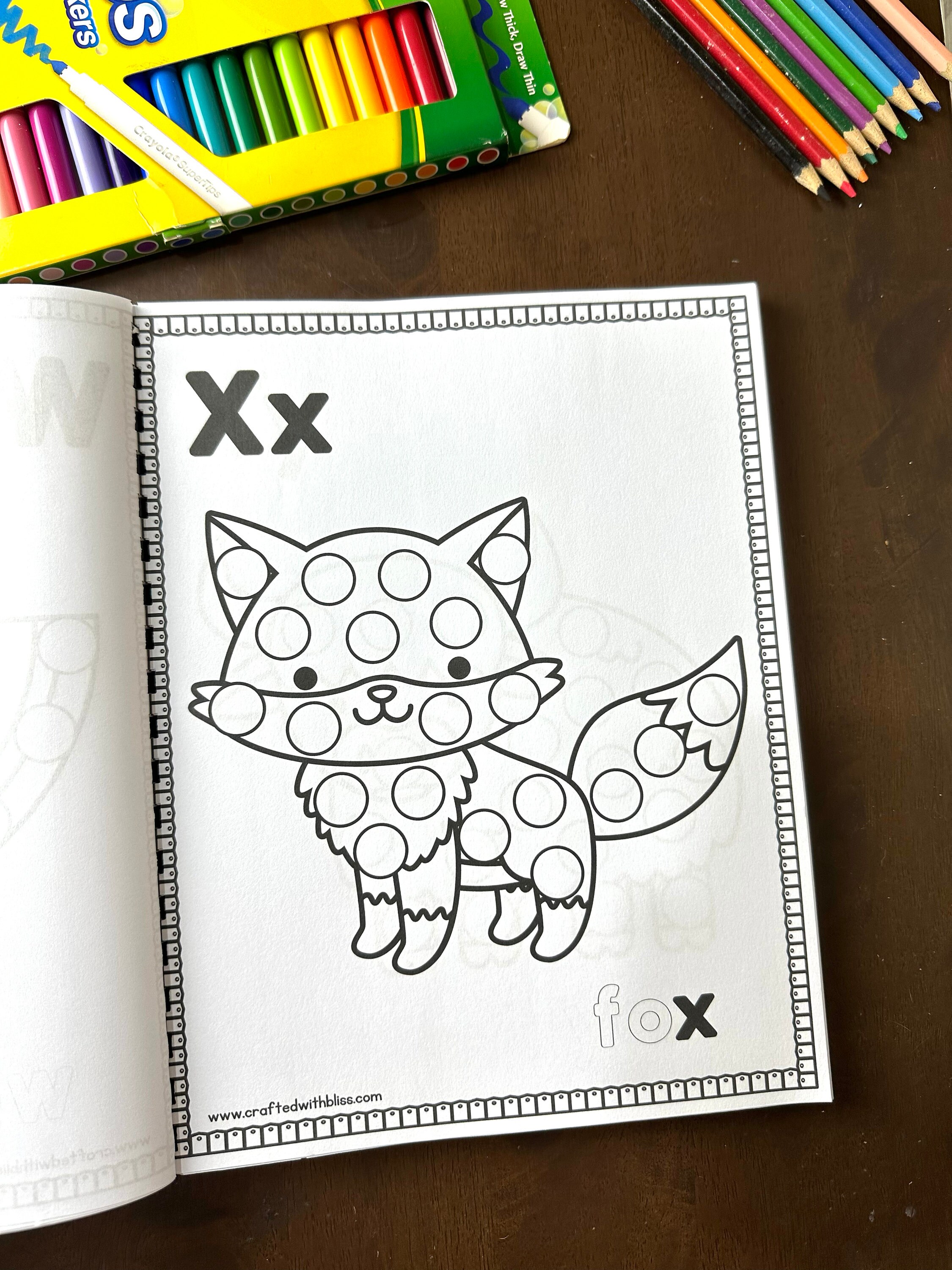 Alphabet and Numbers Do-a-dot Activity Book 200 Pages Homeschool ...