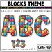 Block Brick Theme Bulletin Board Letters | Door Classroom Decor ...