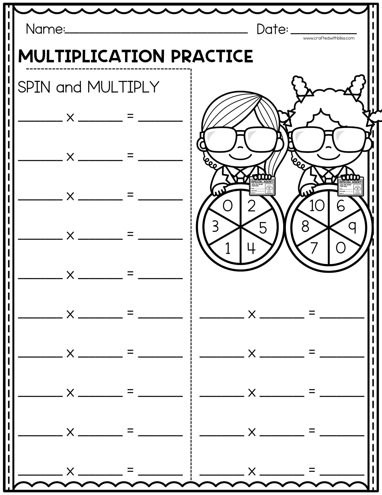 Math Multiplication Facts First-third Grade Practice Pages | Homework ...