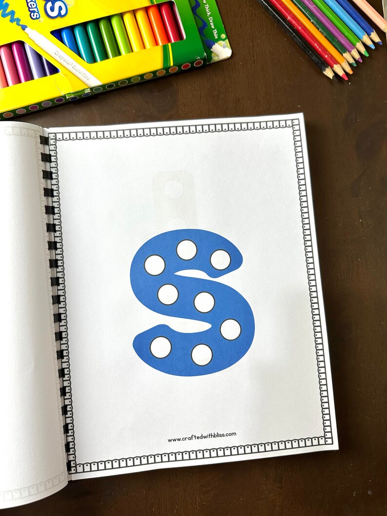 Alphabet and Numbers Do-a-dot Activity Book 200 Pages Homeschool ...