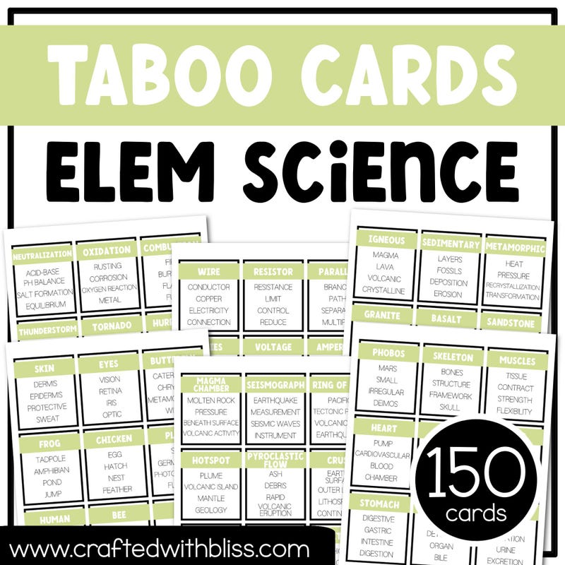 Science Activity Cards - Etsy