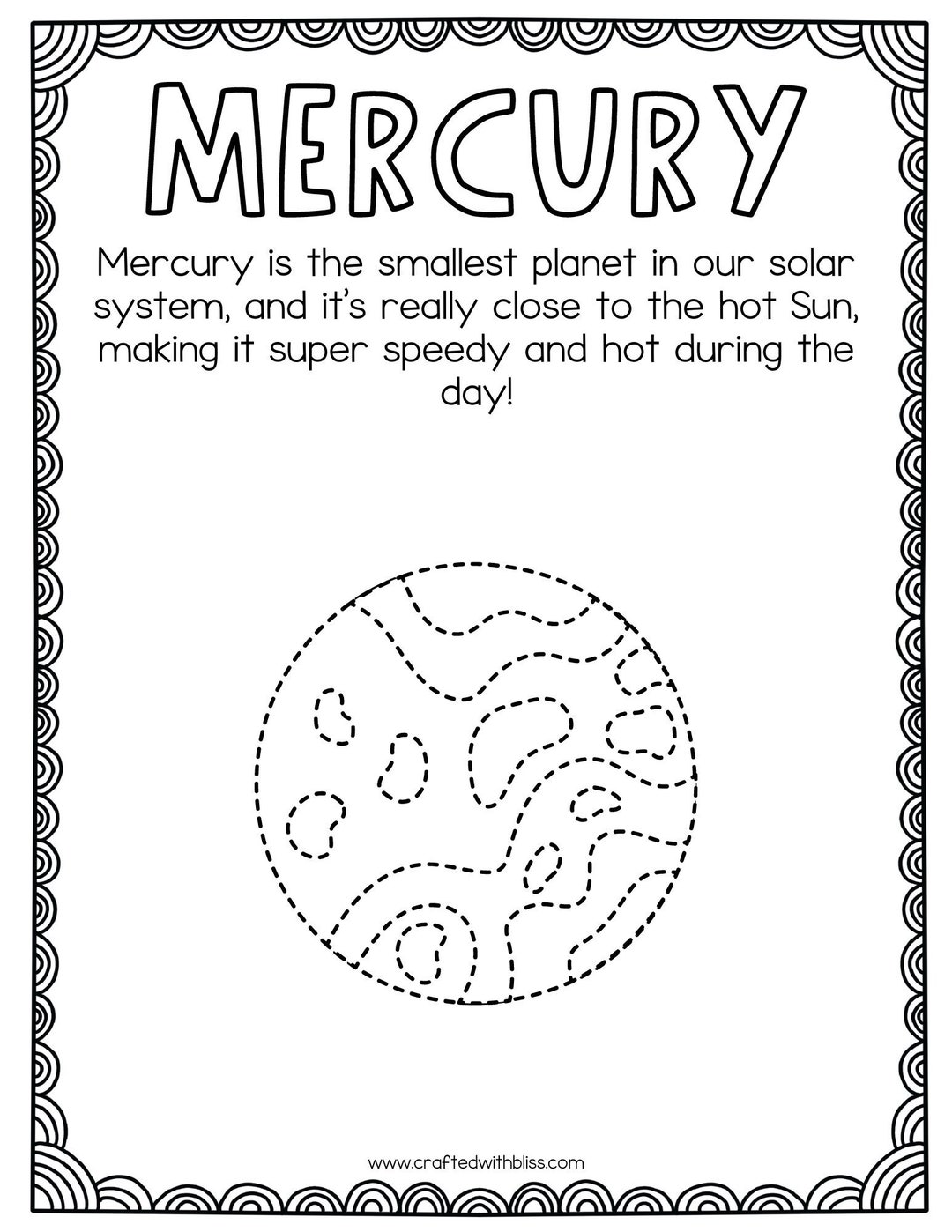 Planets Coloring Pages Printable | Outer Space Theme - Etsy