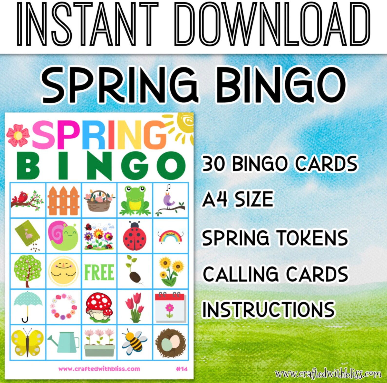 Four Seasons BINGO Bundle BIG Savings Fall Bingo Winter - Etsy