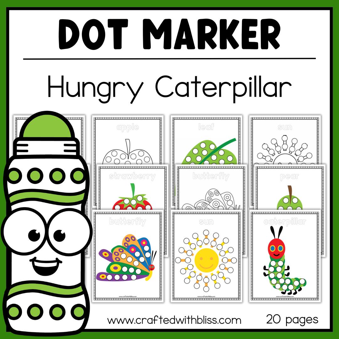 Hungry Caterpillar Dot Marker Printable - Etsy