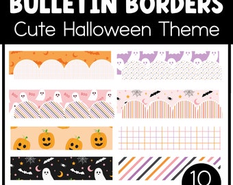 PRINTABLE Halloween Bulletin Board Borders Cute Bulletin Borders W ...