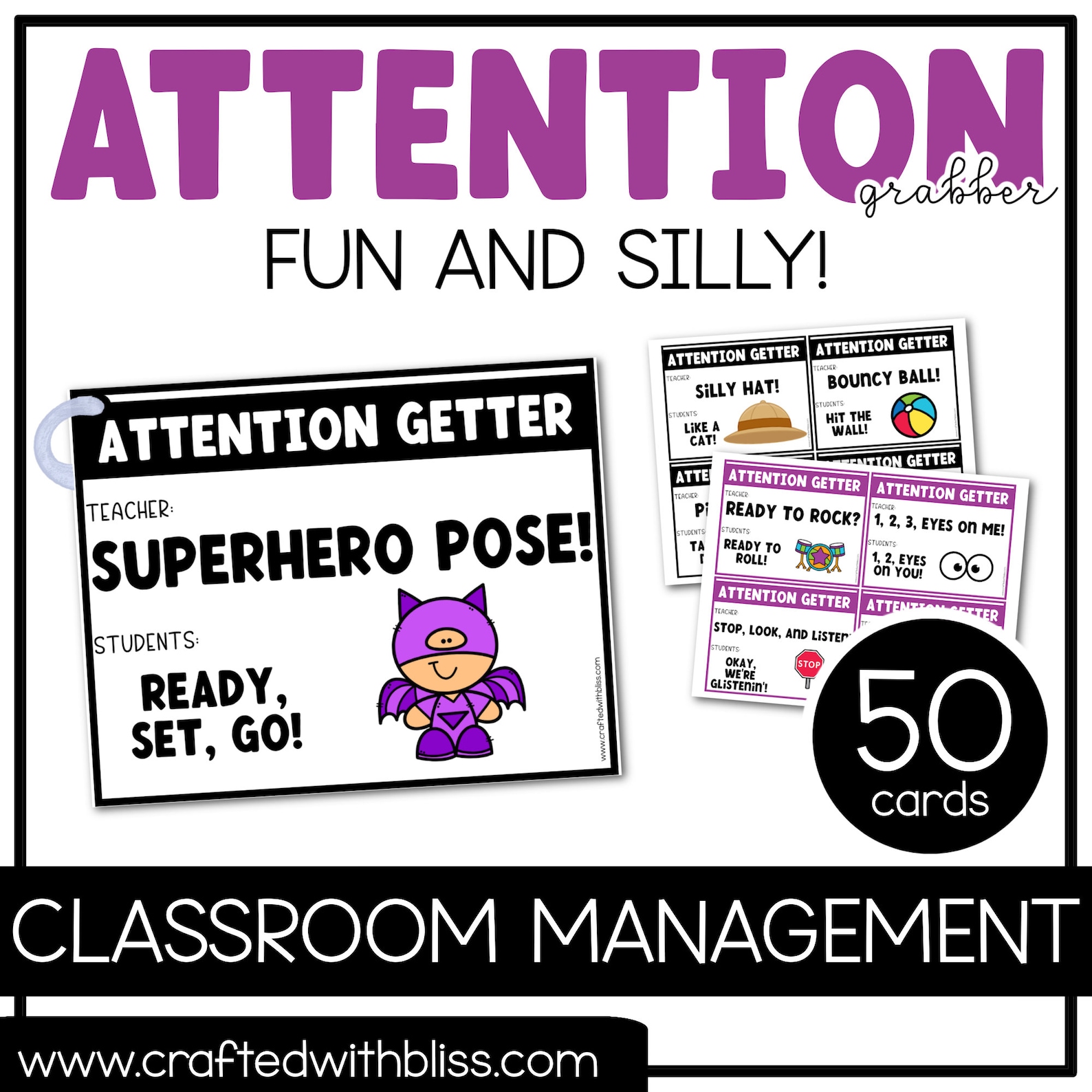 Fun and Silly Attention Getter Grabber | Classroom Management Tool Back ...