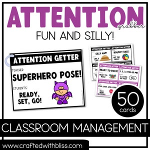 Fun and Silly Attention Getter Grabber | Classroom Management Tool Back ...