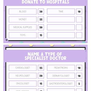 Hospital Party Game Friendly Feud 50 Cards Medical Party Game Night Ice ...