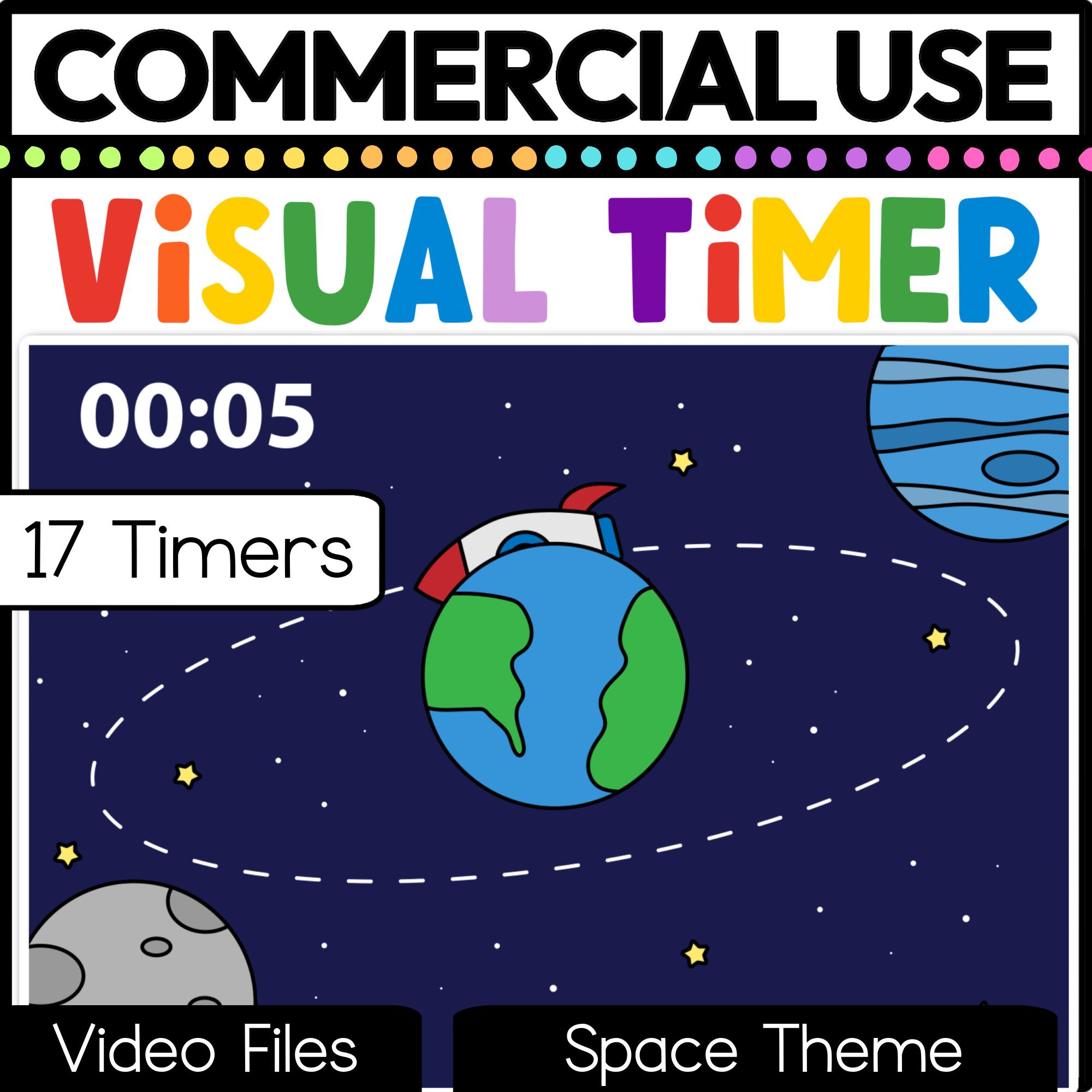 Space Theme Visual Timer Countdown Classroom Management Video Back to ...
