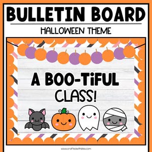 Halloween Bulletin Board Kit Ghost Boo - Etsy