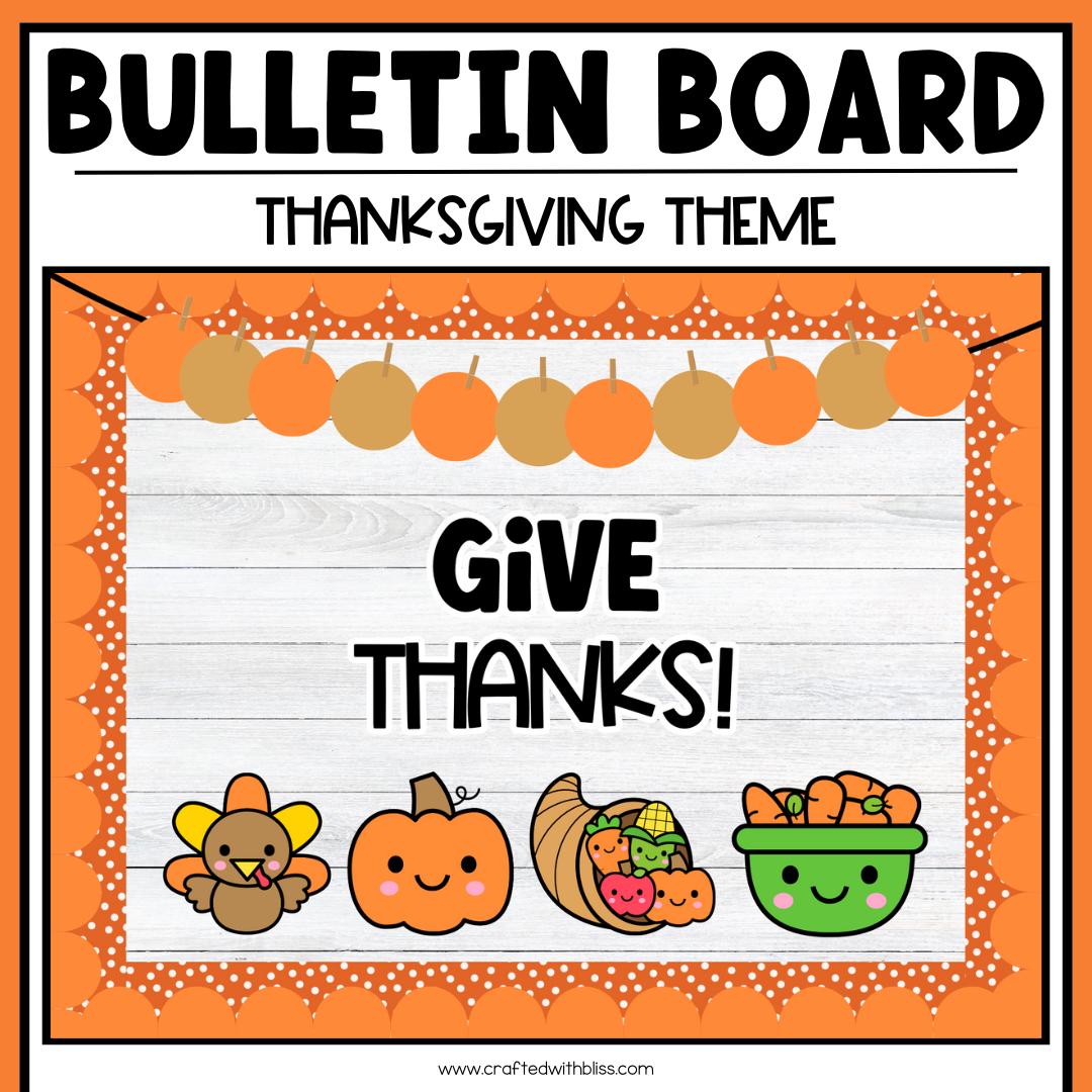 Thanksgiving Bulletin Board Kit - Etsy
