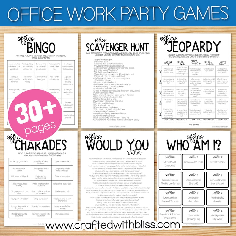 Team Building Games for Work Office Games Activities Bundle Ice Breaker ...