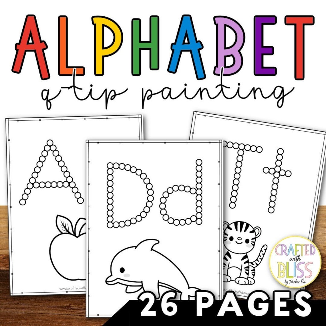 Alphabet Q-TIP Tracing Mats Q-TIP Alphabet Activities A to - Etsy