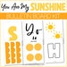 You Are My Sunshine Bulletin Board Kit Door Classroom Decor Summer ...