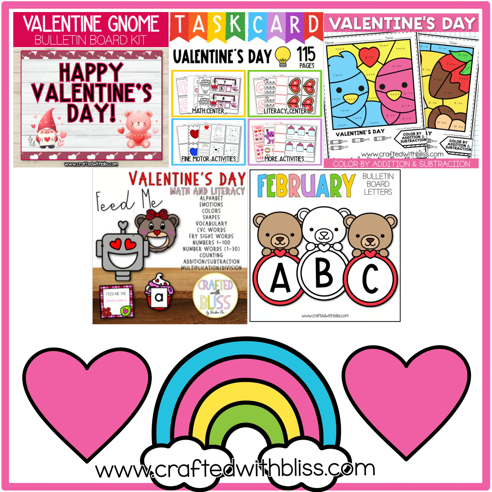 February Preschool-kindergarten Bundle, February Kindergarten ...