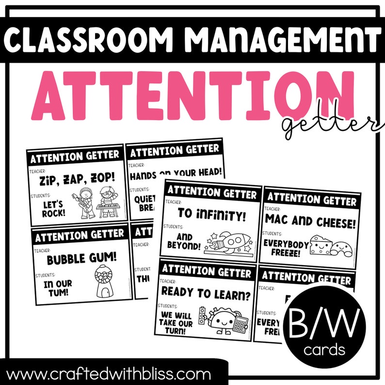 Fun and Silly Attention Getter Grabber | Classroom Management Tool Back ...