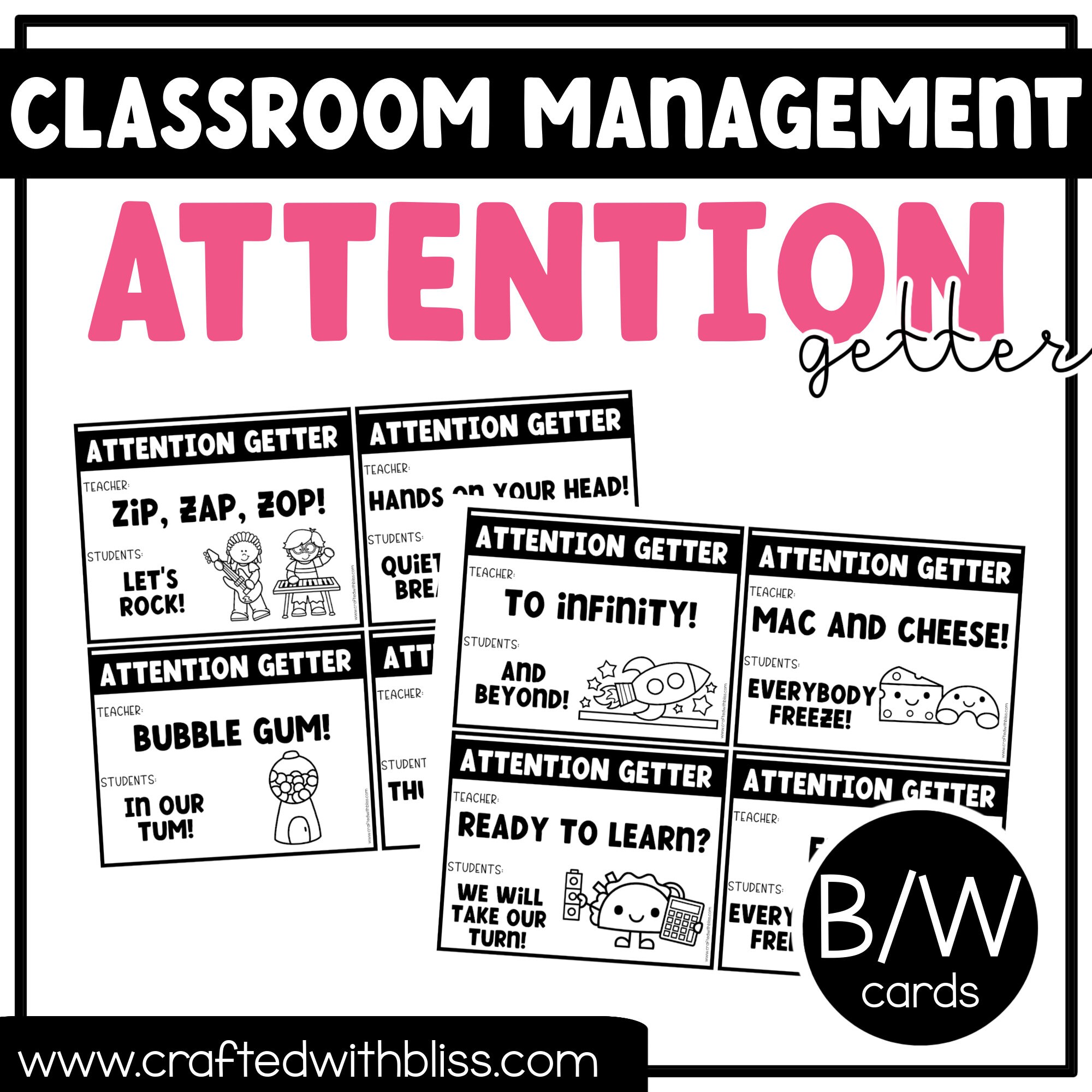 Fun and Silly Attention Getter Grabber | Classroom Management Tool Back ...