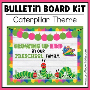 Growing up Kind Caterpillar Theme Bulletin Board Kit - Etsy