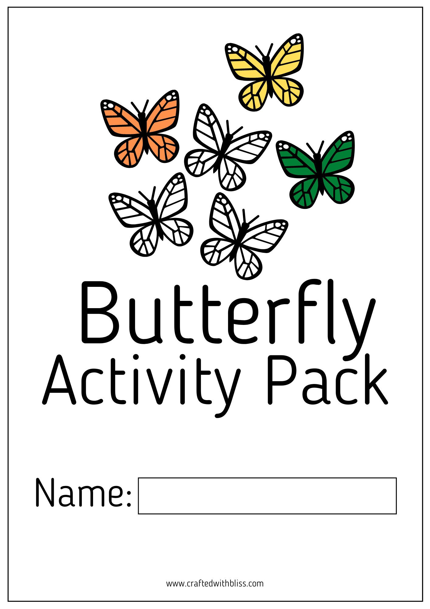 Butterfly Activity Pack, Butterfly Printable for Pre-k, Science ...