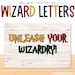 Wizard Letters | Classroom Decor | Bulletin Board Decor | Wizard Theme ...