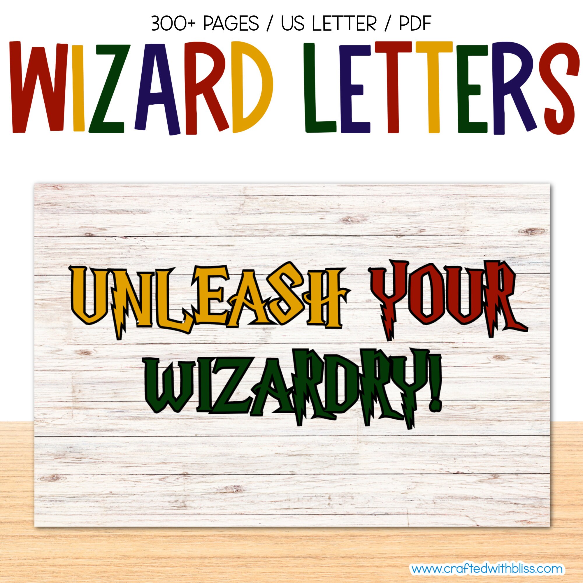 Wizard Letters | Classroom Decor | Bulletin Board Decor | Wizard Theme ...
