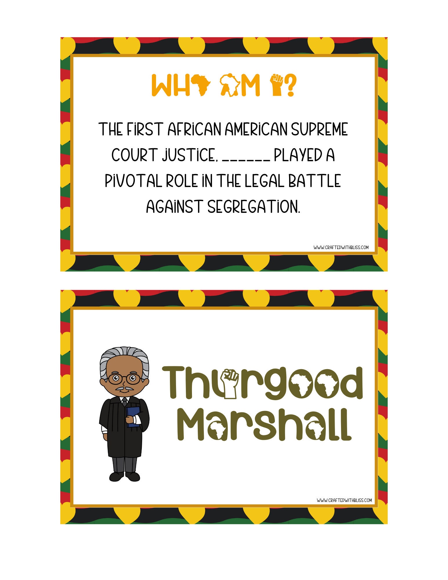 Who Am I Interactive Black History Month Theme Bulletin Board Kit Door ...