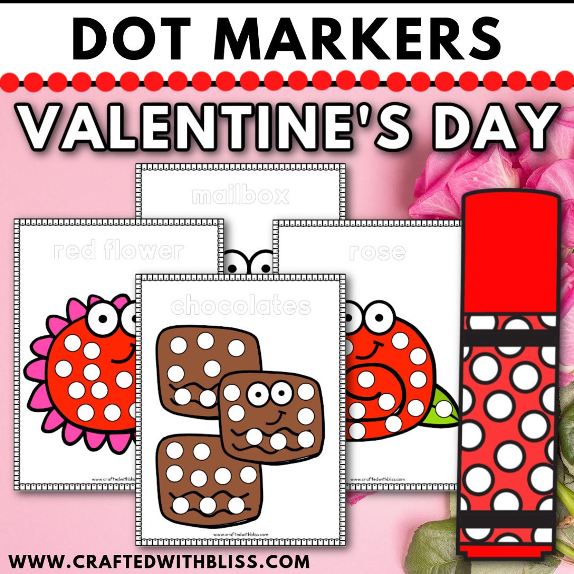 Valentine's Day Do-a-dot Marker Fine Motor Printable, Valentine's Day ...