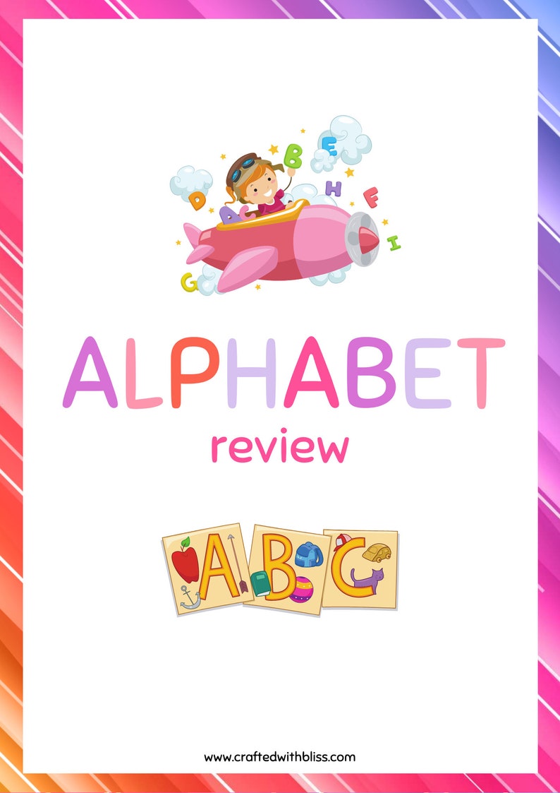 Alphabet Review Printable for Kids Letters Printable for - Etsy