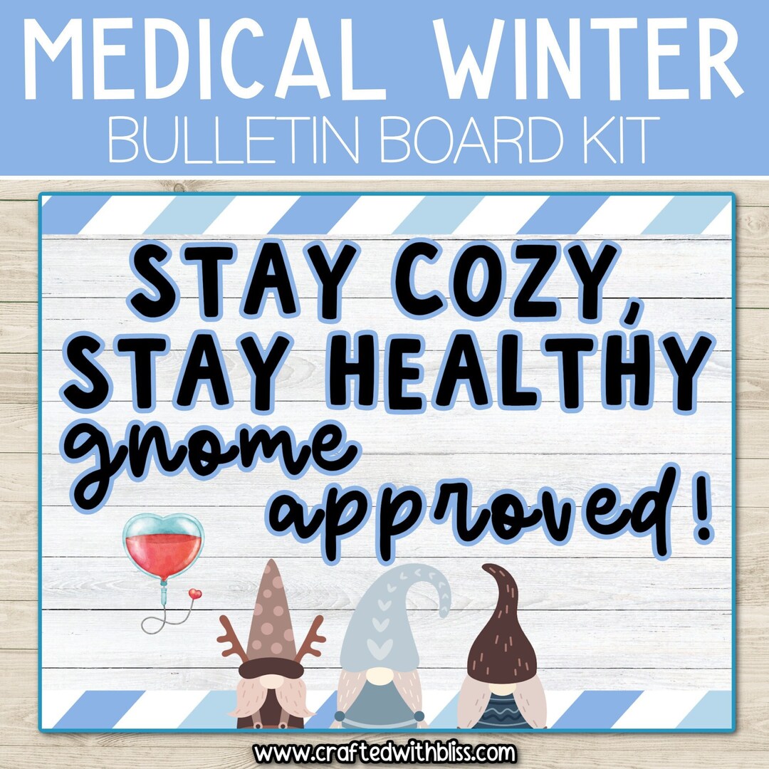 Medical Health Winter Gnomes Bulletin Board Kit Door Classroom - Etsy