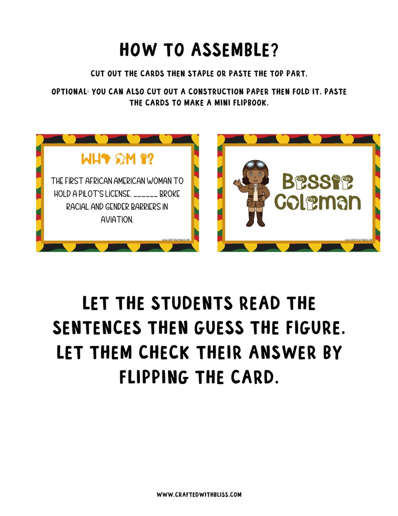 Who Am I Interactive Black History Month Theme Bulletin Board Kit Door ...