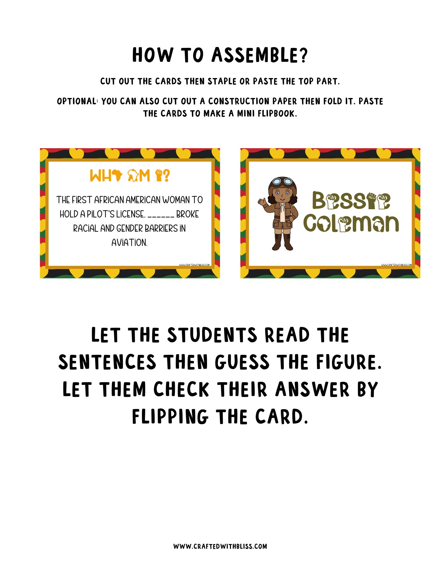 Who Am I Interactive Black History Month Theme Bulletin Board Kit Door ...