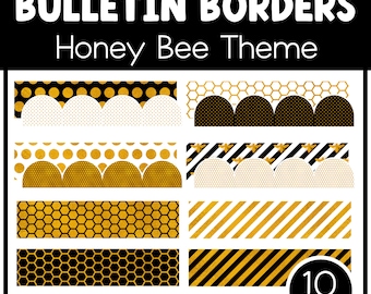 Honey Bee Theme Bulletin Board Borders - Etsy