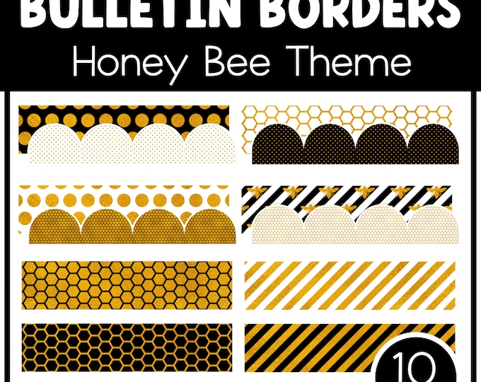 Honey Bee Theme Bulletin Board Borders - Etsy