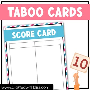 Baby Shower Taboo Party Game 150 Card Fun Friday Ice Breaker Brain ...
