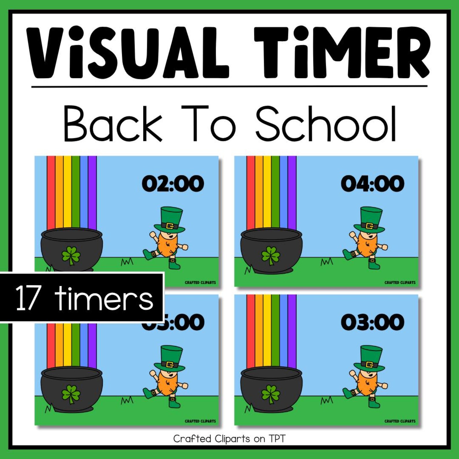 St. Patrick's Day Visual Timer Countdown Classroom Management Tool ...