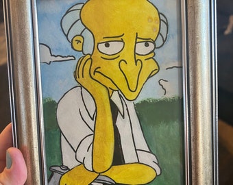 Mr Burns Painting - Etsy