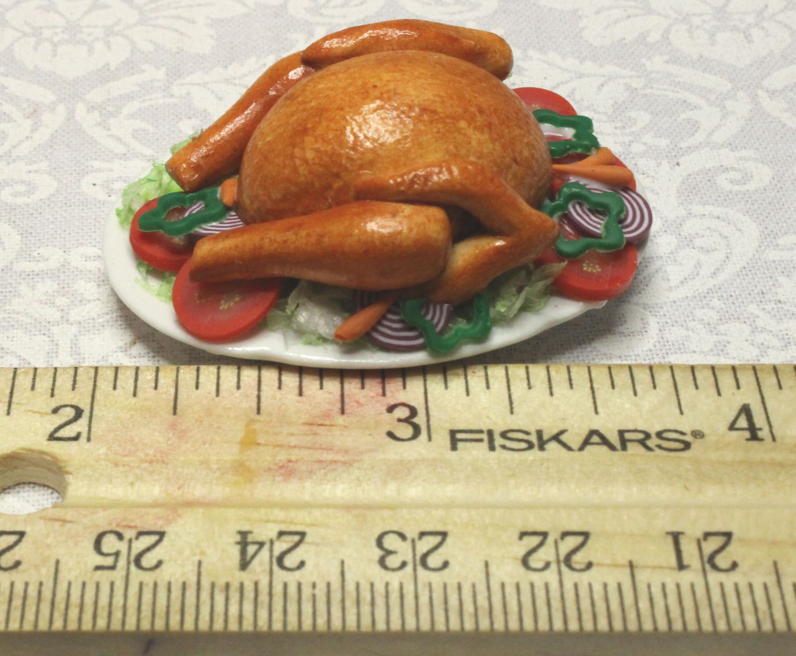 Roasted Turkey With Vegetable Garnish; 1:12 Scale; One Inch Scale ...