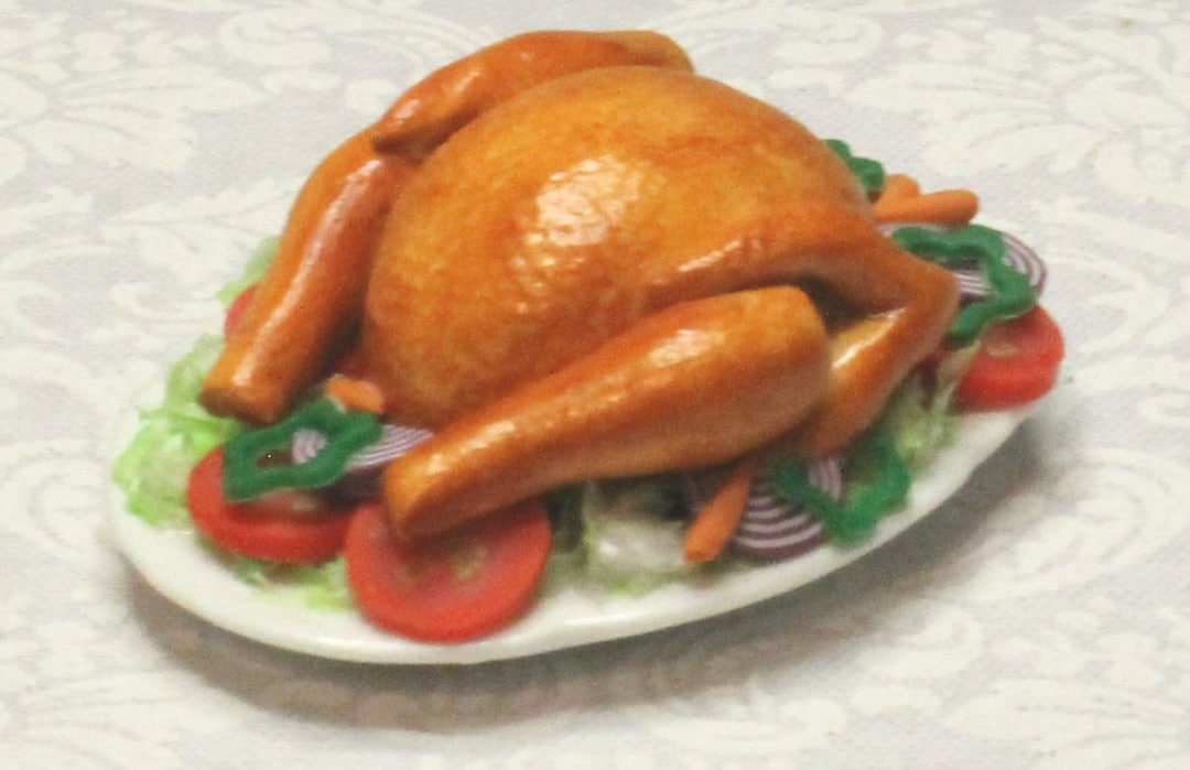 Roasted Turkey With Vegetable Garnish; 1:12 Scale; One Inch Scale ...
