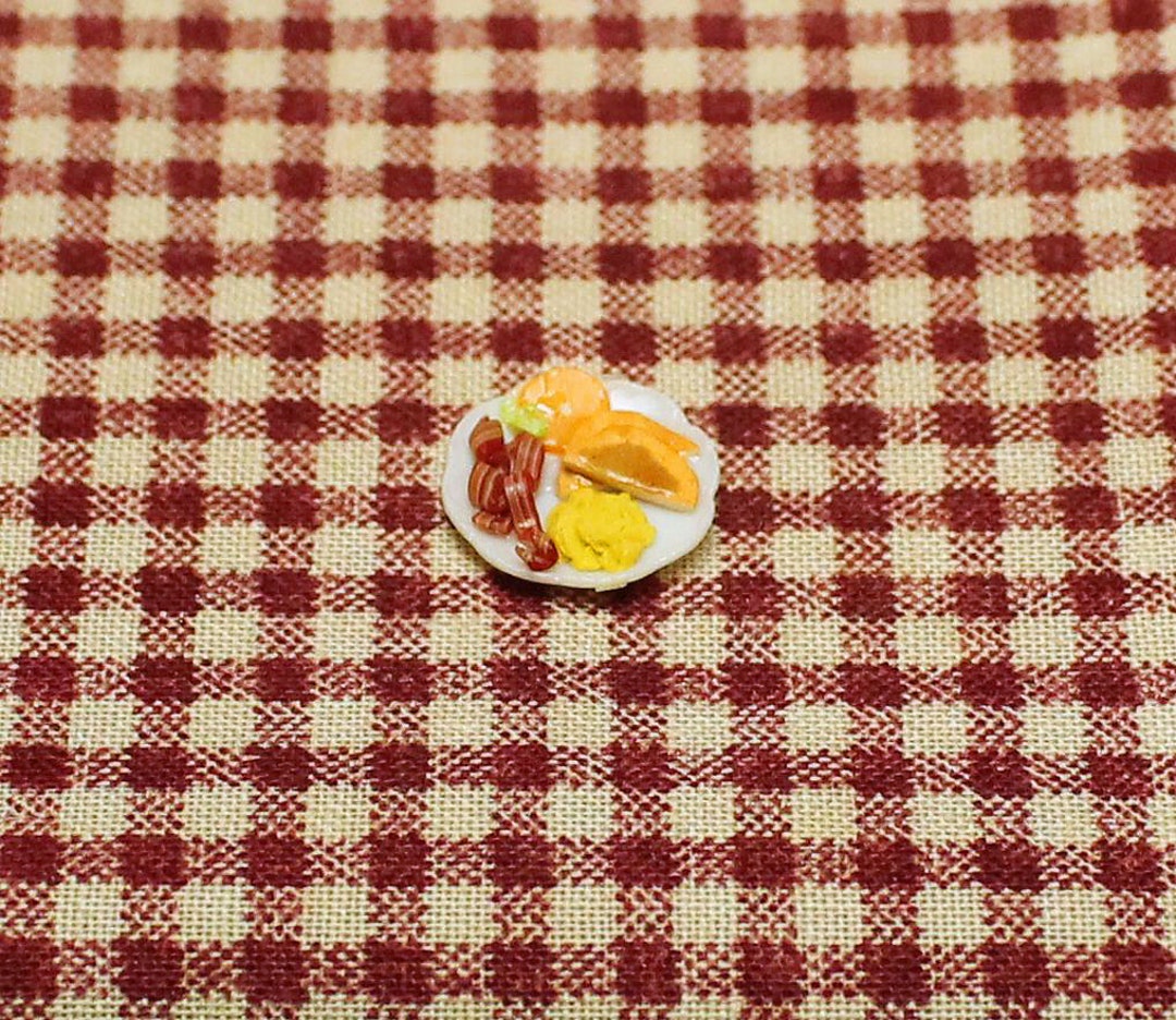 Half Scale Bacon and Scrambled Eggs Breakfast; 1:24 Scale; Realistic ...